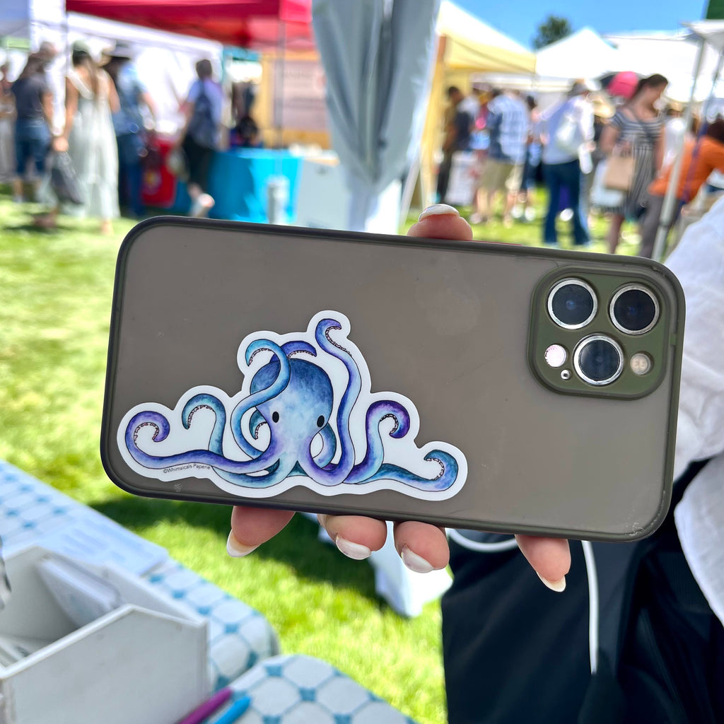 Octopus Vinyl Sticker – Whimsicals Paperie