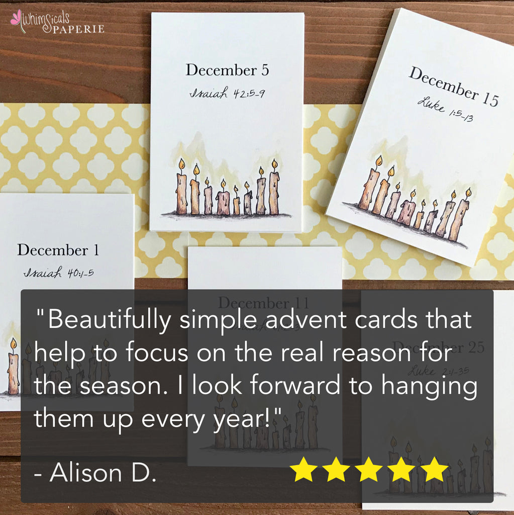 PRINTABLE Scripture Advent Calendar Card Deck | PDF Digital Download ...